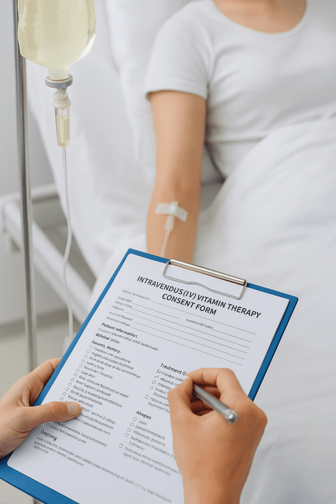 Intravenous (IV) Vitamin Therapy Consent & Aftercare Form (UK-Compliant ...